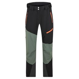 Skihose Ziener "TRESA" Gr. 38, EURO-Größen, schwarz (unifarben mit farbeinsatz), Damen, Obermaterial: 1. 100% Polyester (recycelt), 2. 95% Polyamid (recycelt), 5% Elasthan, 3. 83%Polyamid, 13%Polyester, 4%Elasthan;Futter: 1. 55% Polyester, 45% Polyester (recycelt), 2. 61% Polyester, 30% Schurwolle, 9% Polyamid;, Hosen