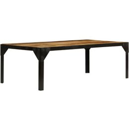 vidaXL - Couchtisch Raues Massives Mangoholz und Stahl 110 cm