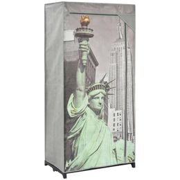 vidaXL - Kleiderschrank 75×45×160 cm New York Stoff