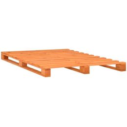 Palettenbett Braun Massivholz Kiefer 120×200 cm vidaXL