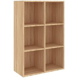 Bücherregal/Sideboard Sonoma-Eiche 66x30x98 cm Holzwerkstoff vidaXL