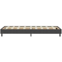 Boxspring-Bettgestell Grau Stoff 80x200 cm vidaXL