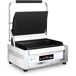 ROYAL CATERING Kontaktgrill 2.200 w 50-300 °c obere Platte: 33 x 21, untere Platte: 34 x 23 cm