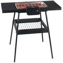 Elektrogrill Stand BQ-2870 - Auch als Tischgrill verwendbar - 36,5 x 25,5 cm - Schwarz - Tristar