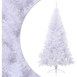 Künstlicher Halb-Weihnachtsbaum mit Ständer Weiß 240 cm pvc vidaXL