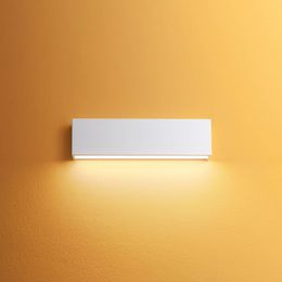 LINEA LIGHT LED-Wandleuchte Box W2 Bi-Emission, B 31,9 cm, weiß, 2700 K