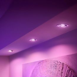 PHILIPS Hue LED-Einbauspot Centura weiß Ø 9cm CCT RGB 3x-Set