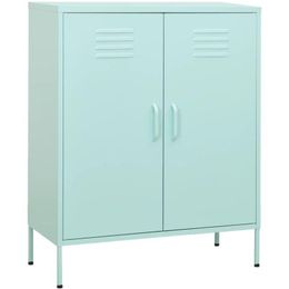 vidaXL - Lagerschrank Minzgrün 80x35x101,5 cm Stahl