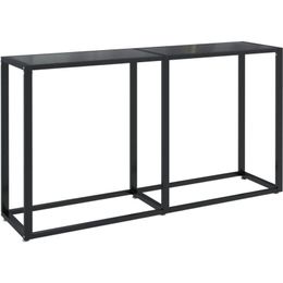 vidaXL - Konsolentisch Schwarz 140x35x75,5 cm Hartglas