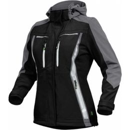 Leibwächter Leibwächter - Damen Sommer-Softshell Jacke flxds Gr. 34 schwarz/grau