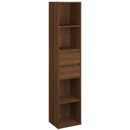 Bücherregal Braun Eichen-Optik 36x30x171 cm Holzwerkstoff vidaXL