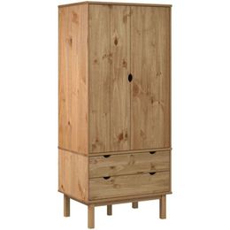 vidaXL - Kleiderschrank otta 76,5x53x172 cm Massivholz Kiefer