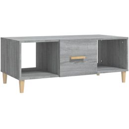 vidaXL - Couchtisch Grau Sonoma 102x50x40 cm Holzwerkstoff