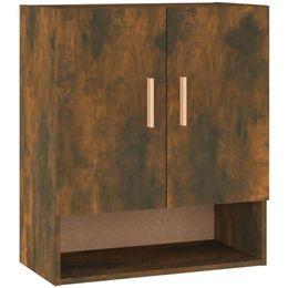 Wandschrank Räuchereiche 60x31x70 cm Holzwerkstoff vidaXL