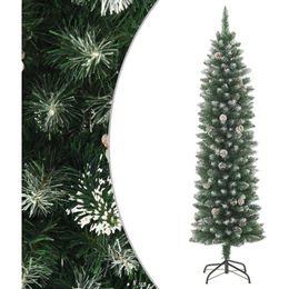 Künstlicher Weihnachtsbaum mit Ständer Schlank 240 cm pvc vidaXL