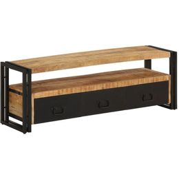 TV-Schrank 120x30x40 cm Massivholz Mango vidaXL