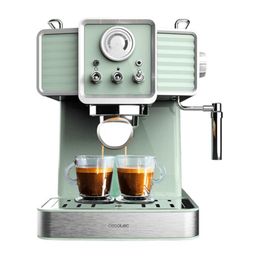 Cecotec Espresso- und Cappuccino-Espressomaschine, mit 20 bar, Manometer und verstellbarer Aufschäumdüse.