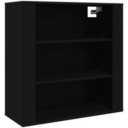 Wandschrank Schwarz 80x33x80 cm Holzwerkstoff vidaXL