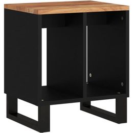 vidaXL - Beistelltisch 40x31x46 cm Massivholz Akazie & Holzwerkstoff