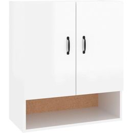 Wandschrank Hochglanz-Weiß 60x31x70 cm Holzwerkstoff vidaXL