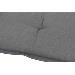 Madison Panama grau, Auflage zu Bank 140 cm 50% Baumwolle / 45% Polyester