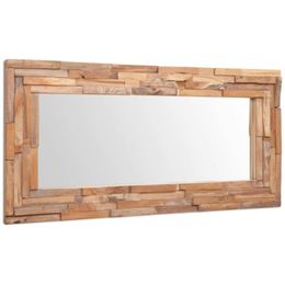 vidaXL - Dekorativer Spiegel Teak 120 x 60 cm Rechteckig