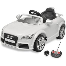 Audi tt rs Aufsitzauto für Kinder mit Fernsteuerung Weiß vidaXL