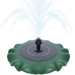 Teichpumpen Teichpumpe Solar Springbrunnen 1,4W Solarpumpe mit Mehrere Modusoptionen Solarbrunnen Gartenbrunnen Brunnen Garten Außen Typ g Lotus Form