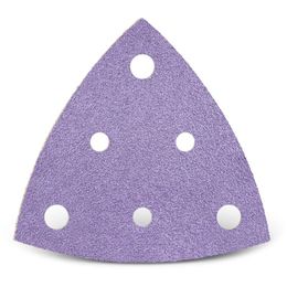 Menzer - Purple hd Klett-Schleifblätter, 82 mm, 6-Loch, f. Deltaschleifer, Keramik-Mix (50 Stk.) K400