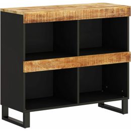 vidaXL - Beistellschrank 85x33x75 cm Massivholz Mango