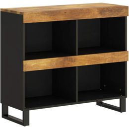 vidaXL - Beistellschrank 85x33x75 cm Massivholz Mango