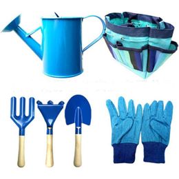 Memkey - Kinder-Gartenwerkzeug-Set, Kinder-Außengarten-Set, Kinder-Gartengeräte (blau)