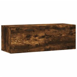 vidaXL - Wandschrank Räuchereiche 100x36,5x35 cm Holzwerkstoff