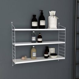 [en.casa] - Modulares Wandregal Strängnäs 3er Set Weiß