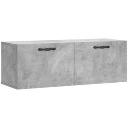 Wandschrank Betongrau 100x36,5x35 cm Holzwerkstoff vidaXL