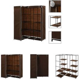 Eckkleiderschrank Braun 130 x 87 x 169 cm - Kleiderschränke - Braun - The Living Store