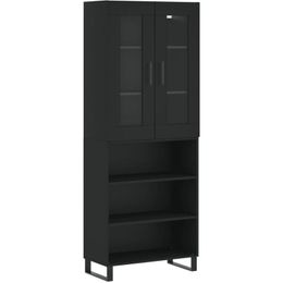 Highboard Schwarz 69,5x34x180 cm Holzwerkstoff vidaXL