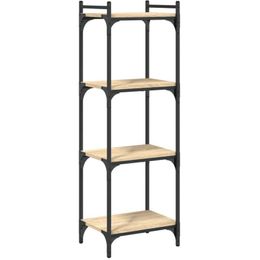 Bücherregal 4 Böden Sonoma-Eiche 40x30x120 cm Holzwerkstoff vidaXL