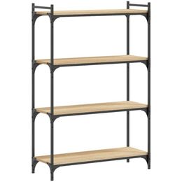 Bücherregal 4 Böden Sonoma-Eiche 80x30x120 cm Holzwerkstoff vidaXL