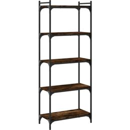 vidaXL - Bücherregal 5 Böden Räuchereiche 60x30x154 cm Holzwerkstoff