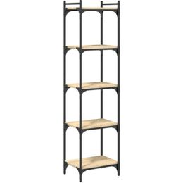 Bücherregal 5 Böden Sonoma-Eiche 40x30x154 cm Holzwerkstoff vidaXL