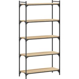 Bücherregal 5 Böden Sonoma-Eiche 80x30x154 cm Holzwerkstoff vidaXL