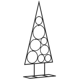 Metall-Weihnachtsbaum Deko Schwarz 60 cm vidaXL