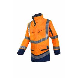 Warnschutz-Regenjacke Windsor Gr. 2XL leuchtorange/marine - sioen