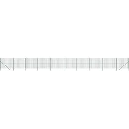 vidaXL - Maschendrahtzaun Grün 1,6x25 m Verzinkter Stahl