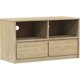 TV-Schrank sauda Eiche-Optik 99x43x55 cm Massivholz Kiefer vidaXL