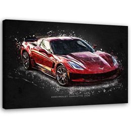 Bild auf Leinwand, Chevrolet Corvette Z06 – Gab Fernando – Gab Fernando – 60 x 40