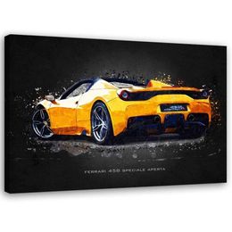 Bild auf Leinwand, Ferrari 458 Aperta - Gab Fernando - 90x60