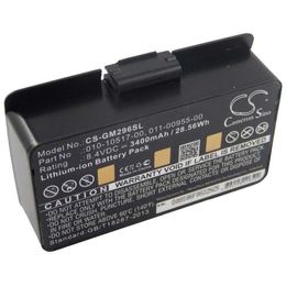 vhbw 1x Akku Ersatz für Garmin 011-00955-00 für GPS Navigation Navi (3400 mAh, 8,4 V, Li-Ion)