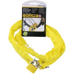 Dunlop - Diebstahlsicheres Fahrradschloss 90 cm (Gelb)